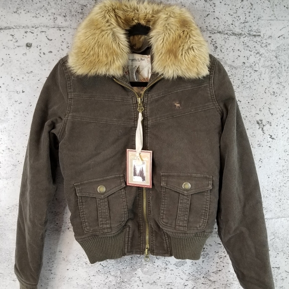 Abercrombie & Fitch | Jackets & Coats | Abercrombie Fitch Cord Bomber Jacket Nwt | Poshmark